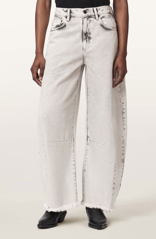 ALLSAINTS AllSaints Payton Raw Hem Crop Wide Leg Jeans